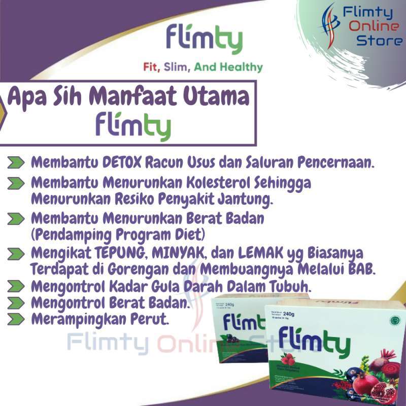 Jual 1 Box Flimty Fiber Diet Detox Filmty Official Original Di Seller ...