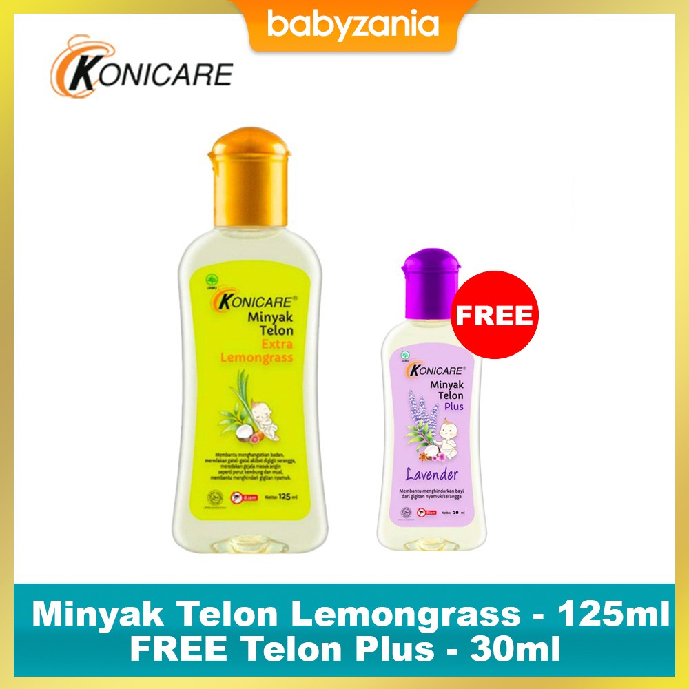 Promo Konicare Minyak Telon Extra Lemongrass - 125 ml - FREE Telon Plus ...