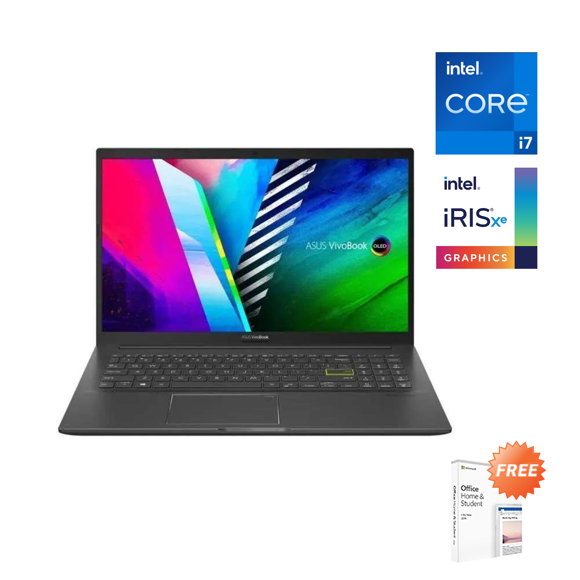 Jual Asus K513ea-oled751 Notebook - Black ( I7-1165g7 / 4gb+4gb / 512gb ...