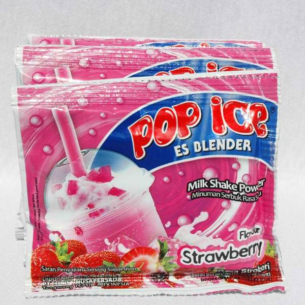 Jual POP ICE Strawberry Minuman [25g/1 renceng/Isi 10 pcs] di Seller ...