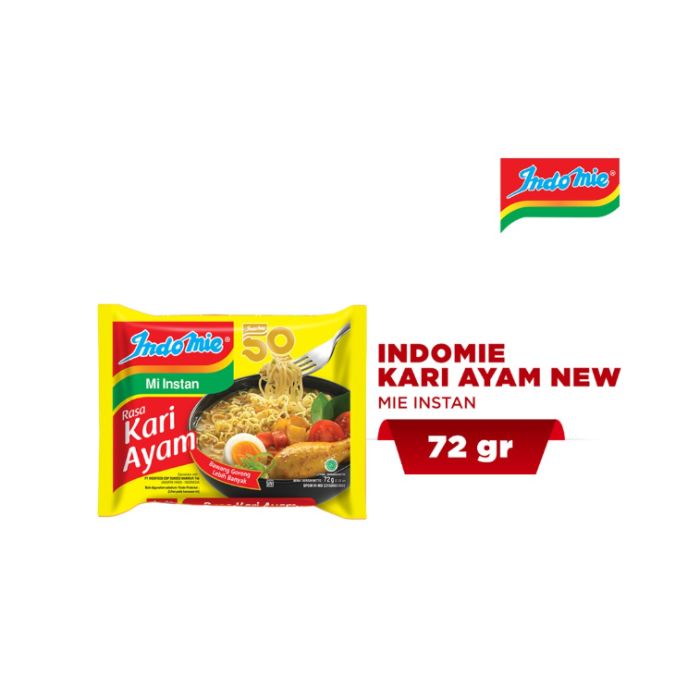 Promo Indomie Mie Kari Ayam 72 G Diskon 24% Di Seller Laris Manis Store ...
