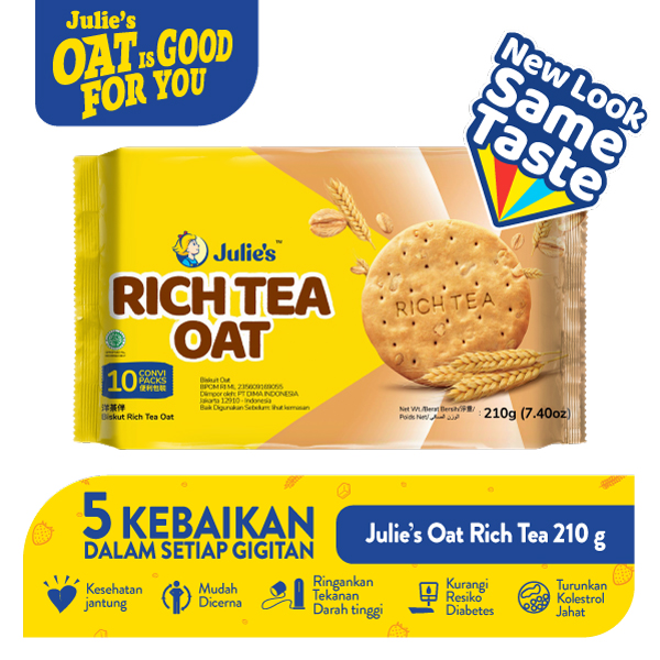 Promo Julie's Rich Tea Oat [210 g] Diskon 2% di Seller Dima Official ...