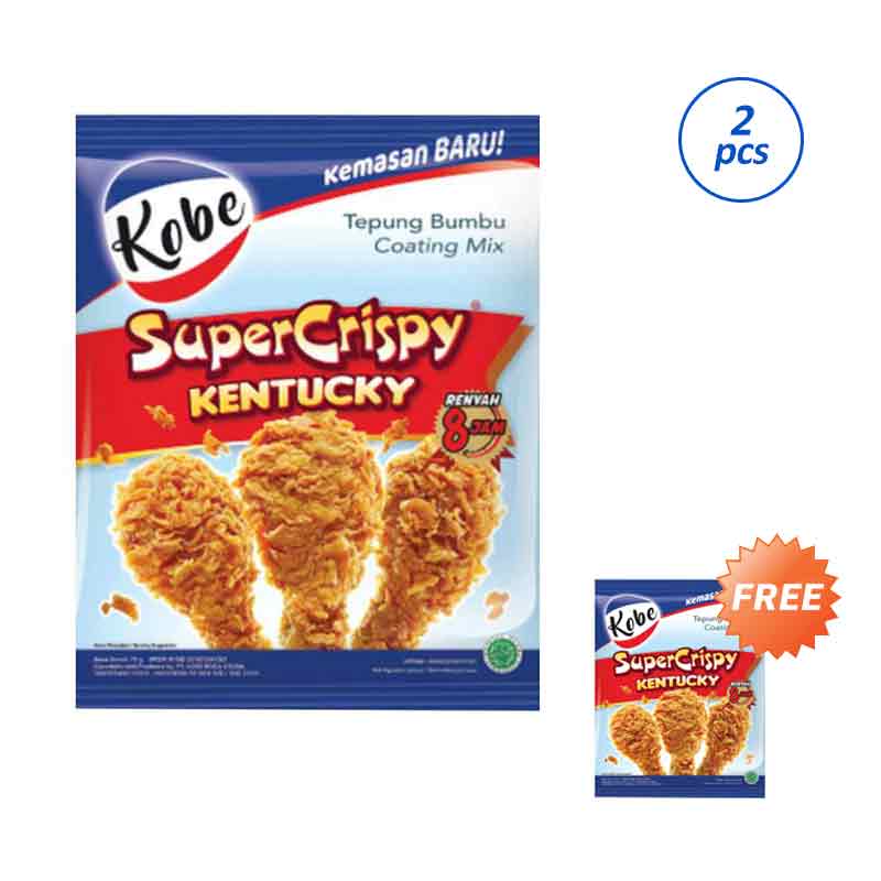 Jual PROMO - Beli 2 Gratis 1 Kobe Tepung Bumbu Super Crispy [70 G] di Seller KOBE Official Store ...