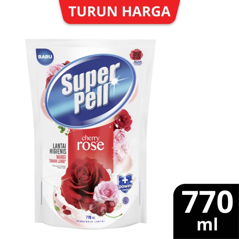 Promo SMG/JOG/SOLO - SUPER PELL Cherry Rose Pembersih Lantai [Refill ...