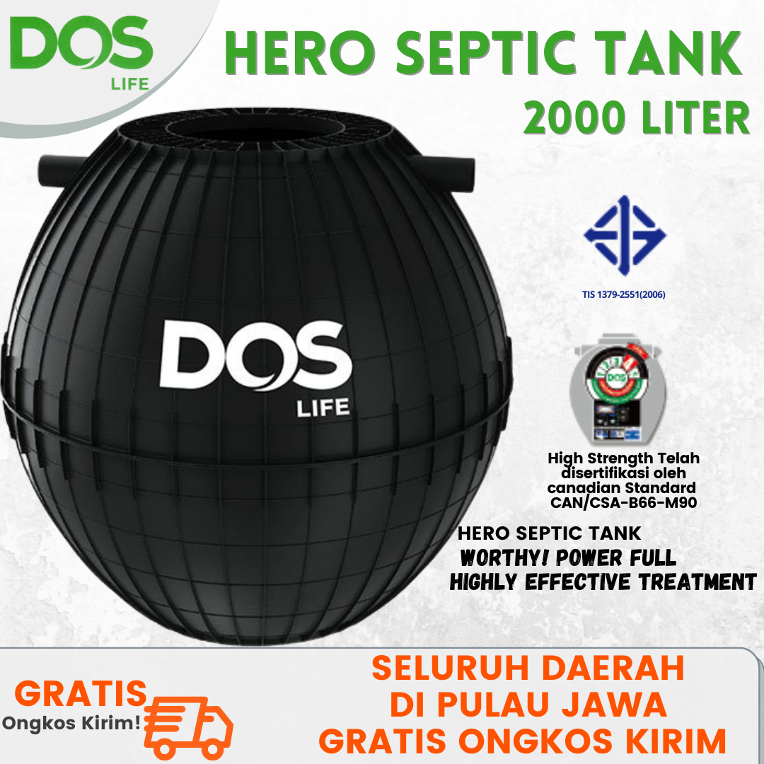 Jual DOS - Septic Tank Hero 2000 Liter Tangki Septik di Seller Dos ...