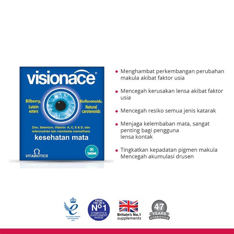 Promo Vitabiotics Visionace 30 Tablet - Membantu Memelihara Kesehatan ...