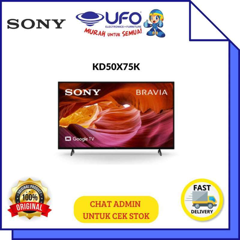 Promo SONY KD50X75K LED 4K HDR SMART GOOGLE TV 50 INCH Diskon 5% di ...