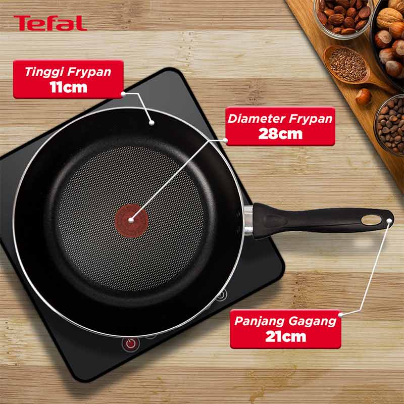 Jual Tefal Cook & Clean Frypan 28cm - Panci Wajan Penggorengan Di Seller Lottemart Solo - Grogol ...
