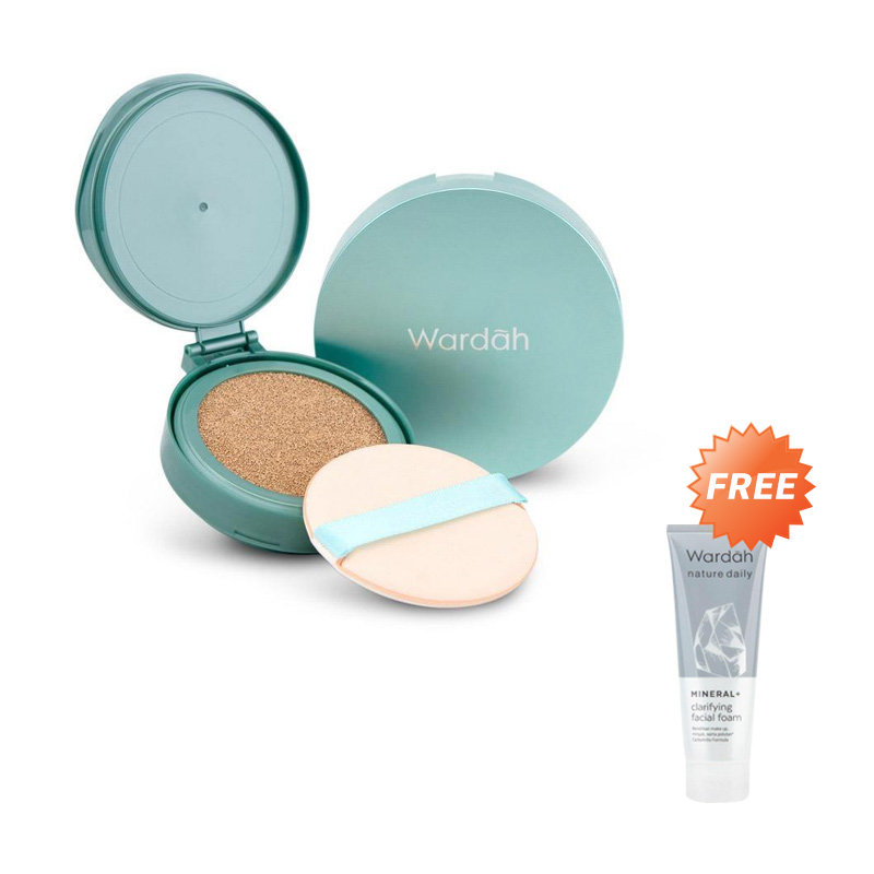 Jual Wardah Exclusive Flawless Cover Cushion with Refill + Free Wardah ...