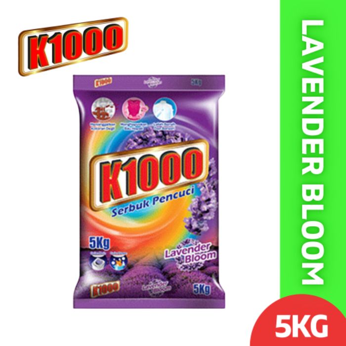 Promo K1000 Detergent Powder Lavender Bloom Detergent Bubuk [5 Kg ...