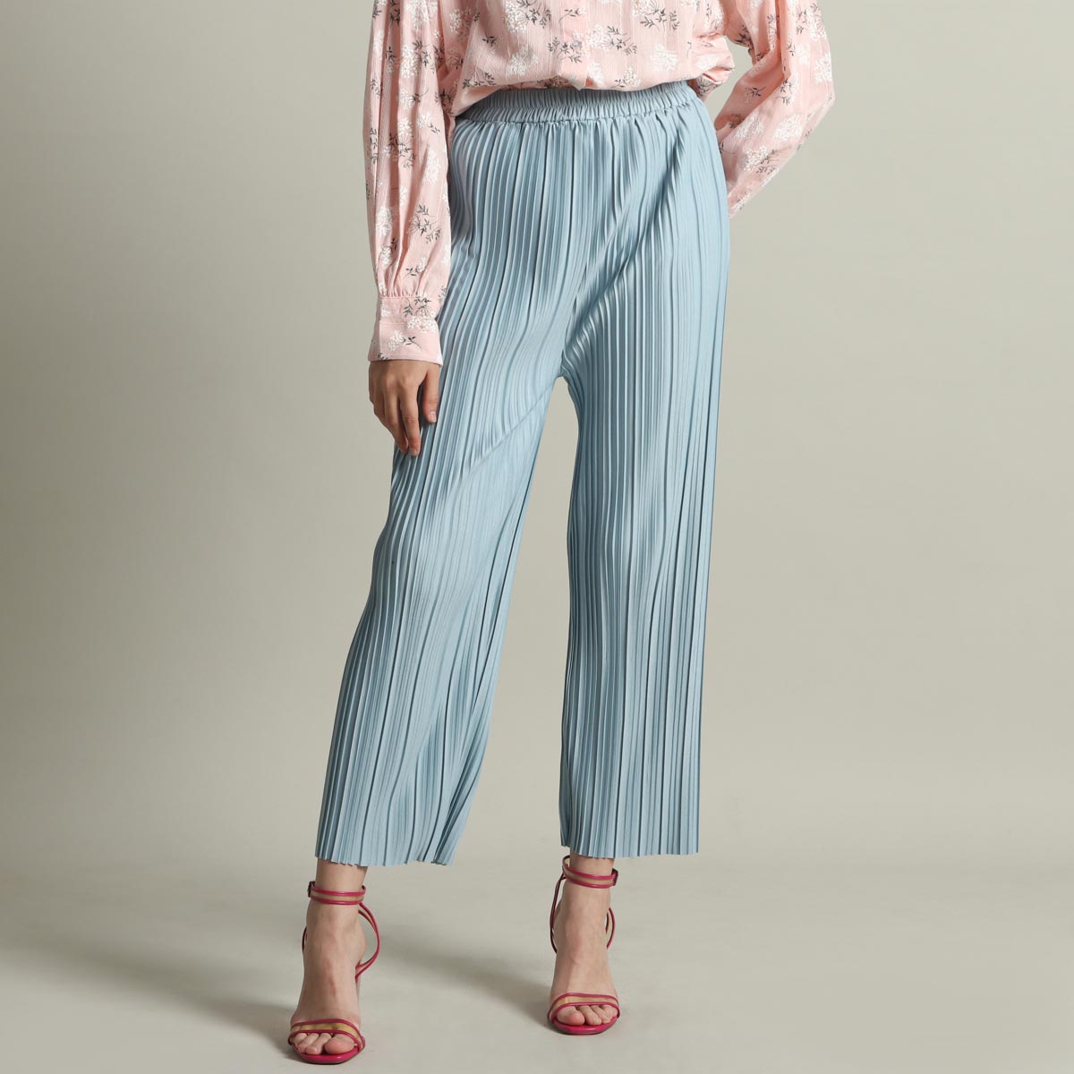 Jual 9 To 12 Bangkok Pleats Straight Pants Celana Panjang Wanita K15 ...