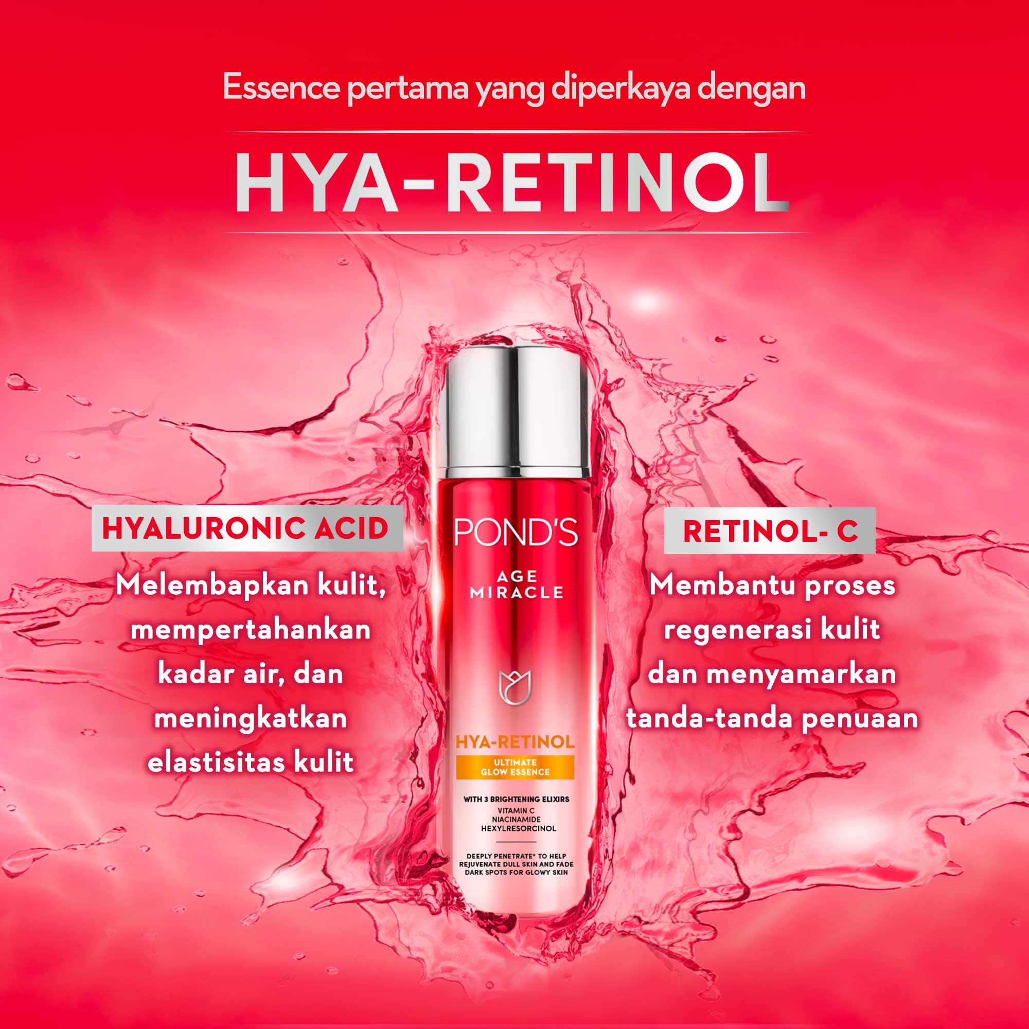 Promo Ponds Age Miracle Vit. C & Niacinamide Ultimate Glow Essence ...