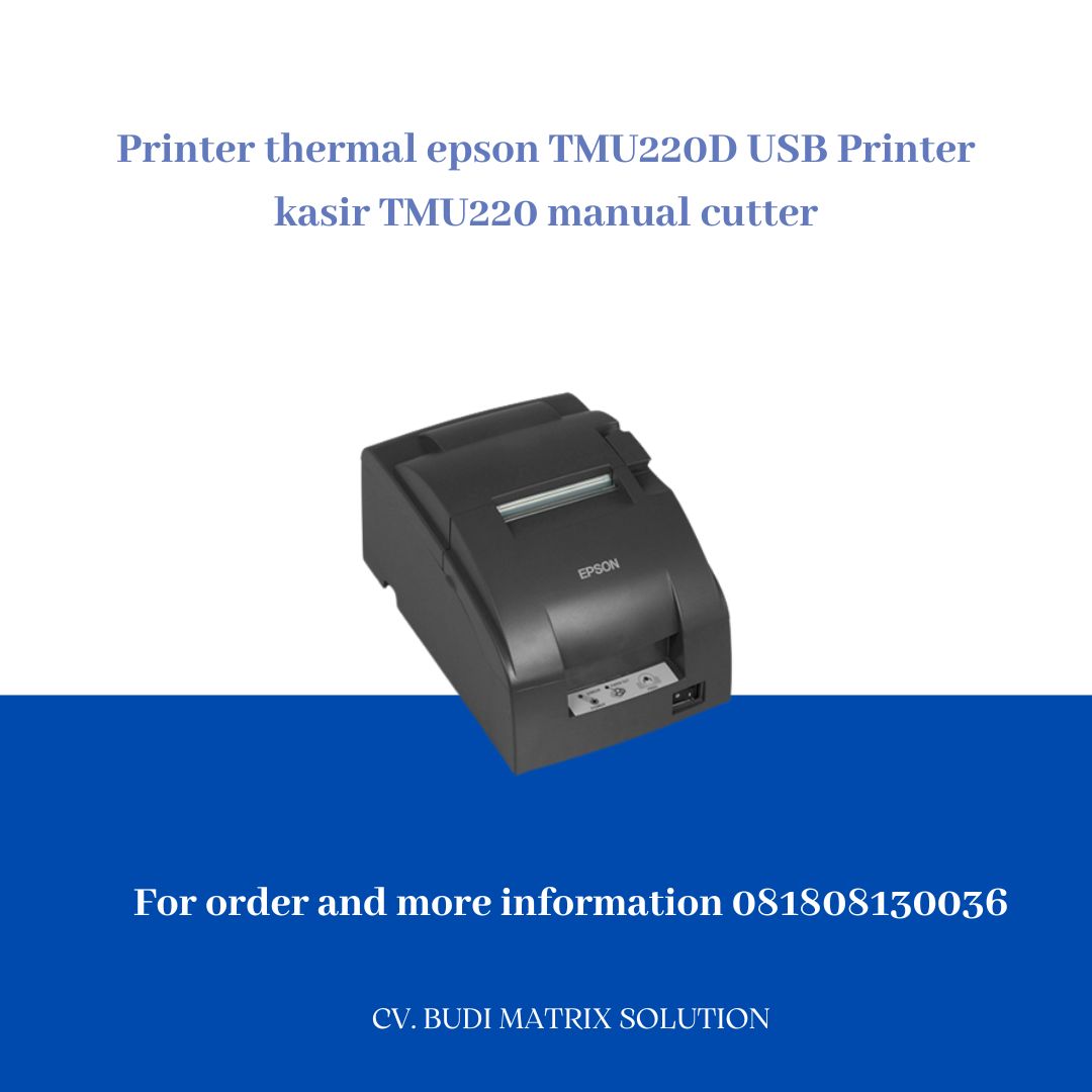 Jual Printer thermal epson TMU220D USB Printer kasir TMU220 manual ...