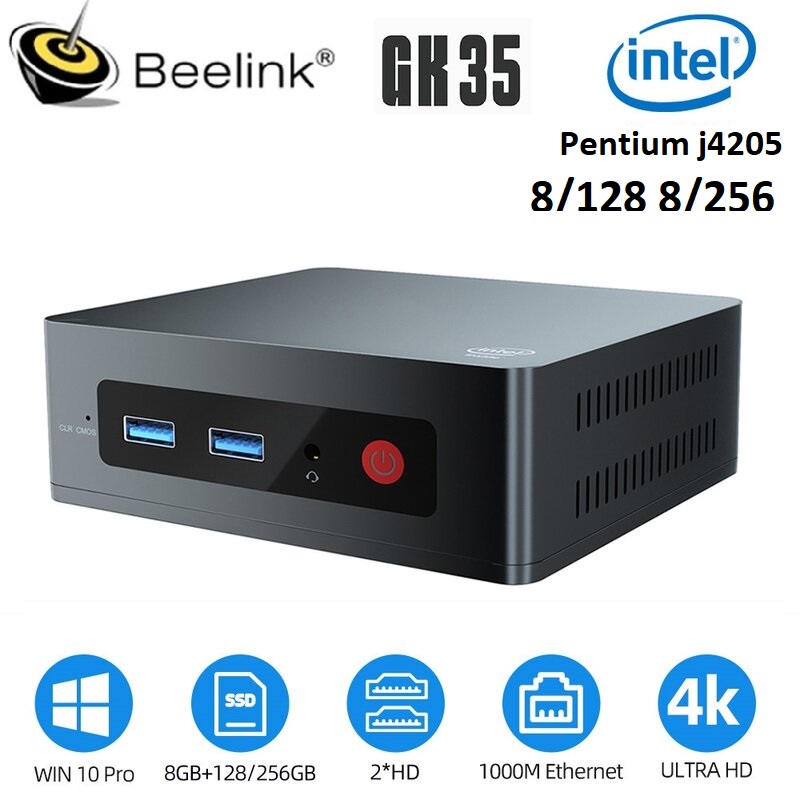 Jual Mini Pc Beelink Gk35 8/256gb Intel Celeron J4205 Windows 10 Pro ...