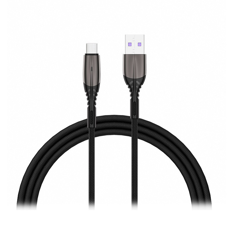Promo Recci Usb Cable Charger 5a Fiber Jacket+zinc Alloy [100cm/ Type-c / Rtc-p01c] Hitam Diskon ...