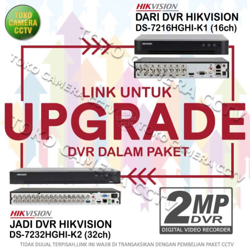 Promo Upgrade Dvr Hikvision 16 Menjadi 32 Channel Hghi 2Mp Diskon 15% ...