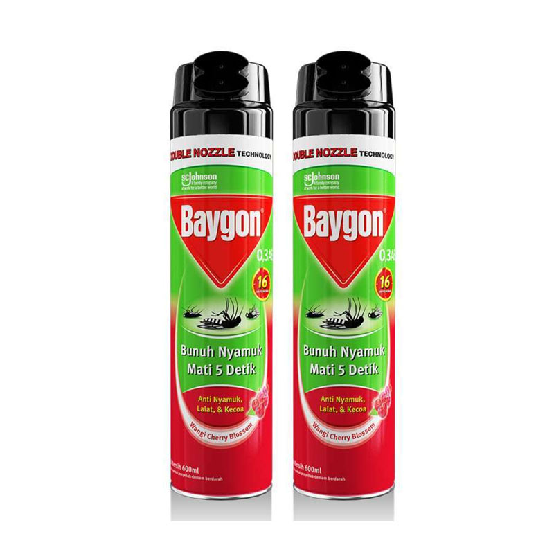 Promo Baygon Aerosol Cherry Blossom [600 Ml / 2 Pcs] - Diskon 31% Di ...