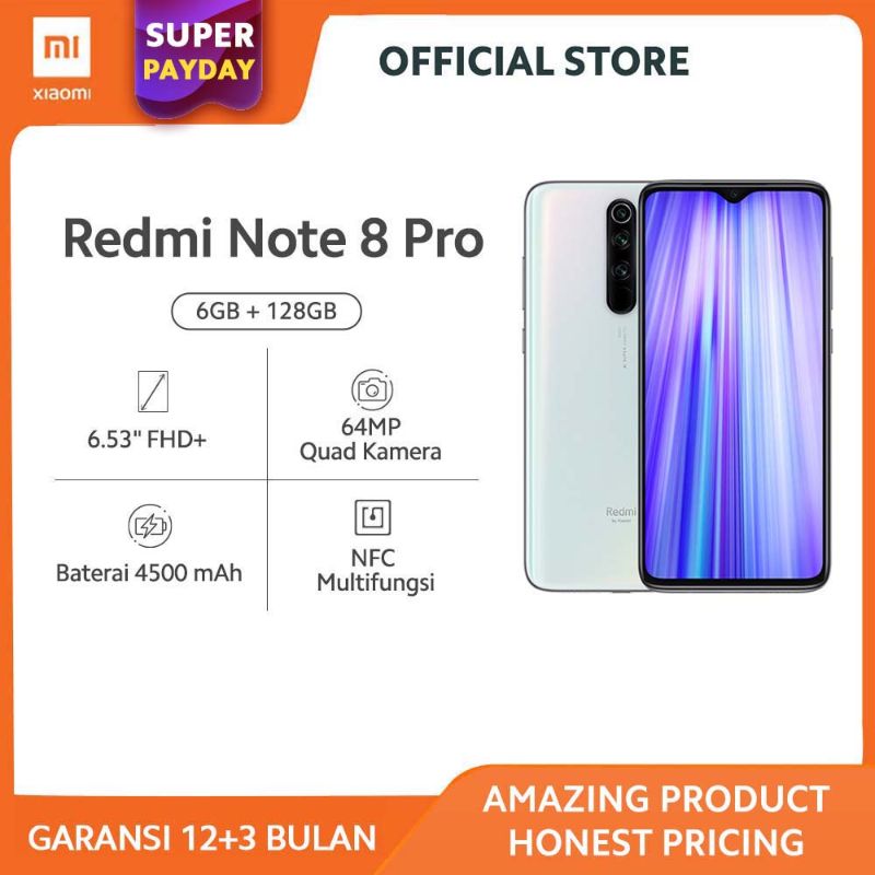 Jual Xiaomi Redmi Note 8 Pro Smartphone [128 GB/ 6 GB/ Garansi Resmi ...