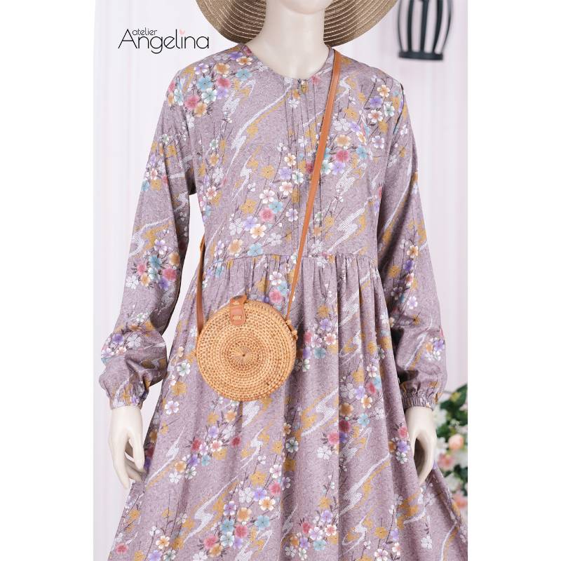 Jual Bopis - Atelier Angelina Imperials Blossom Gamis - Elderberry - Xl ...