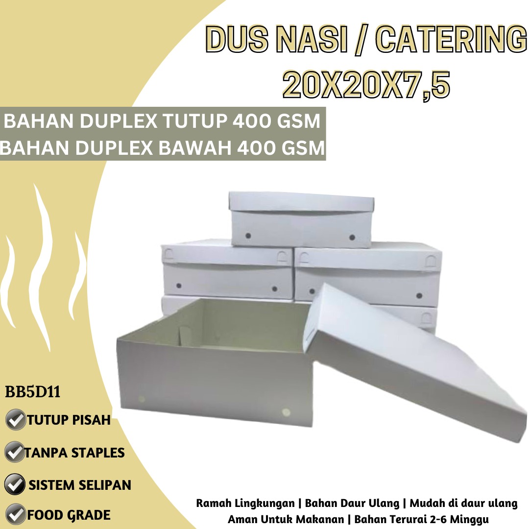 Promo Box Nasi Duplek Dus Catering Duplek Box Nasi Premium (Isi 25 Pcs ...
