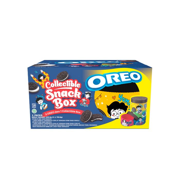 Jual Oreo Gempita Biskuit 238 G + Free Collectible Snack Box Di Seller ...