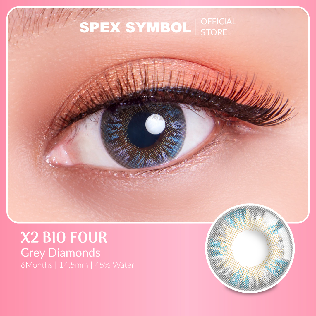 Jual X2 Bio Four All Color Softlens [Pre Order] - Grey Diamonds Normal ...