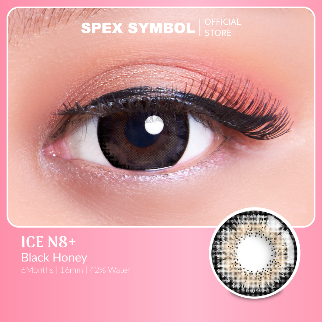 Jual ICE N8+ Spex Symbol Softlens Warna [Big Eyes] [Pre Order] - Black ...