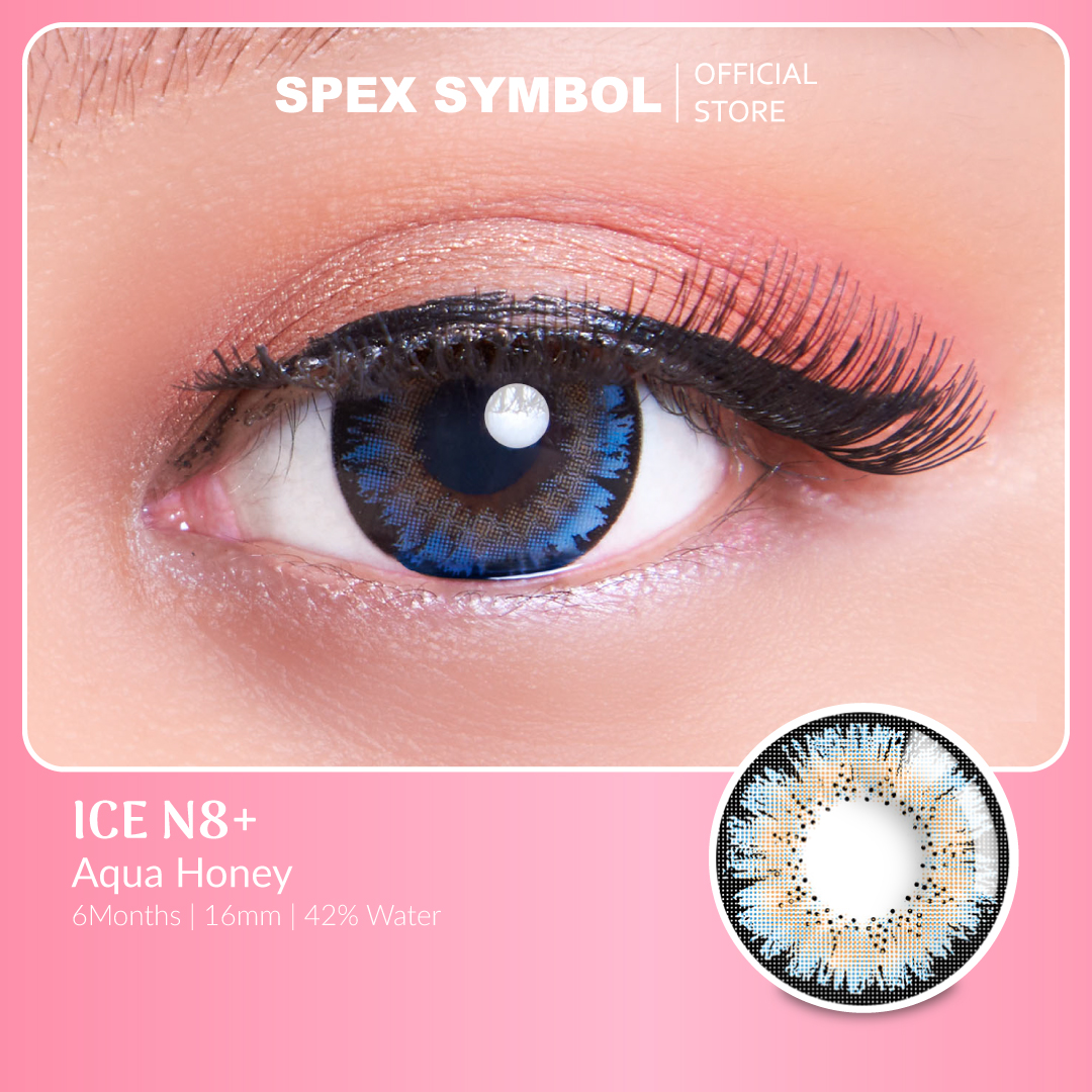 Jual ICE N8+ Spex Symbol Softlens Warna [Big Eyes] [Pre Order] - Aqua ...