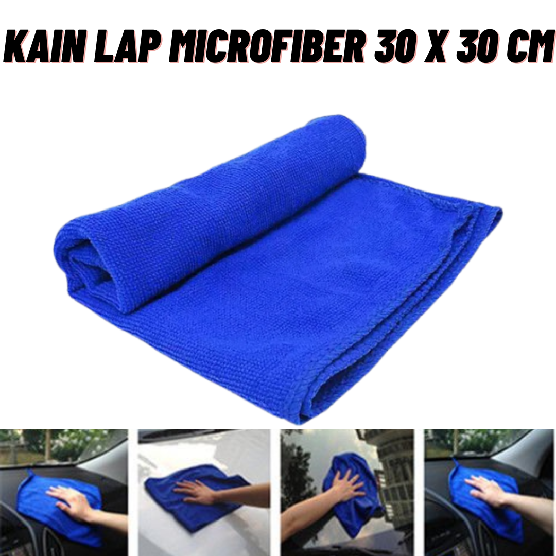 Jual Kain Lap Microfiber Serbaguna 30x30cm Kain Lap Mobil Motor ...