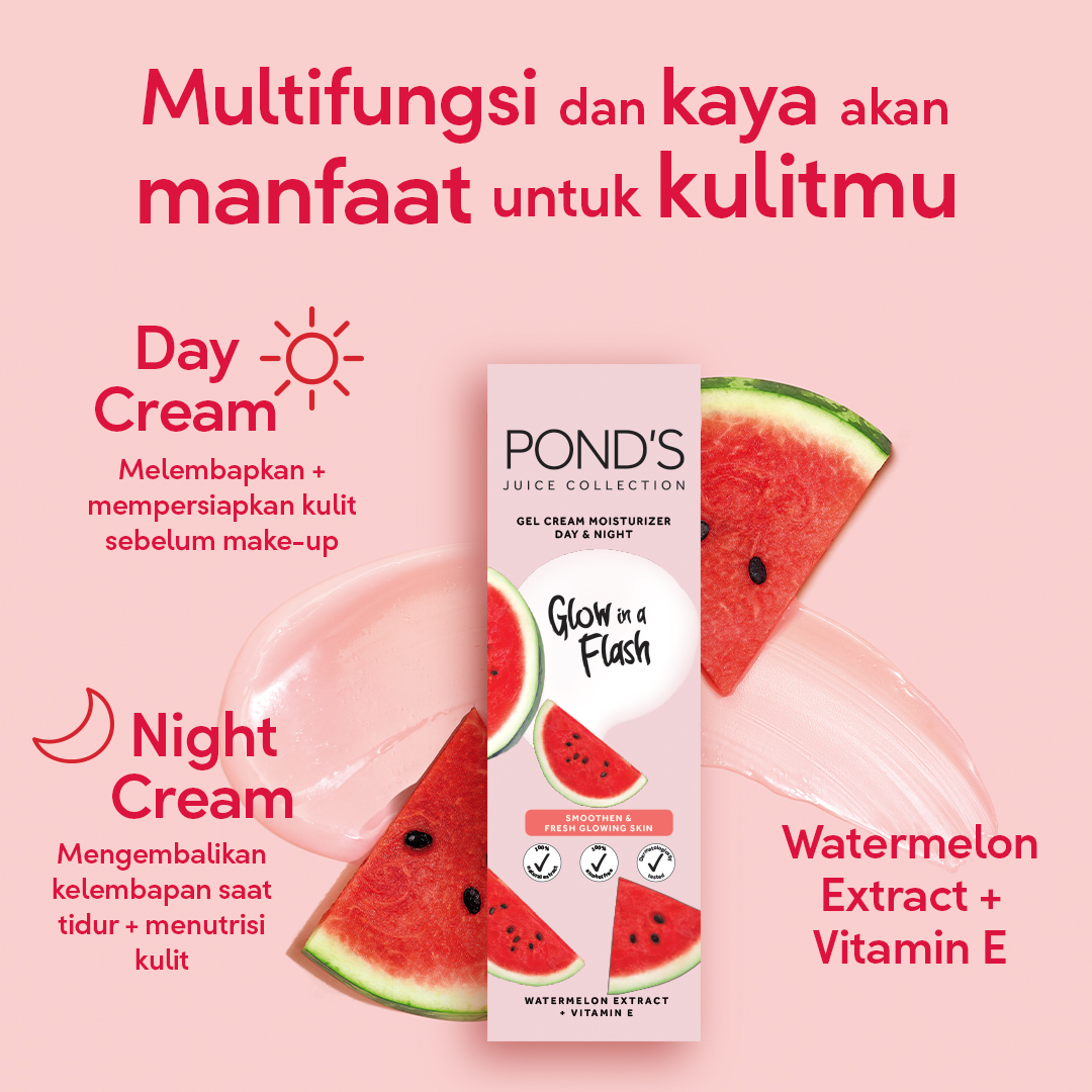 Jual Pond's Juice Collection Moisturizer Watermelon Extract + Vit E 20g ...