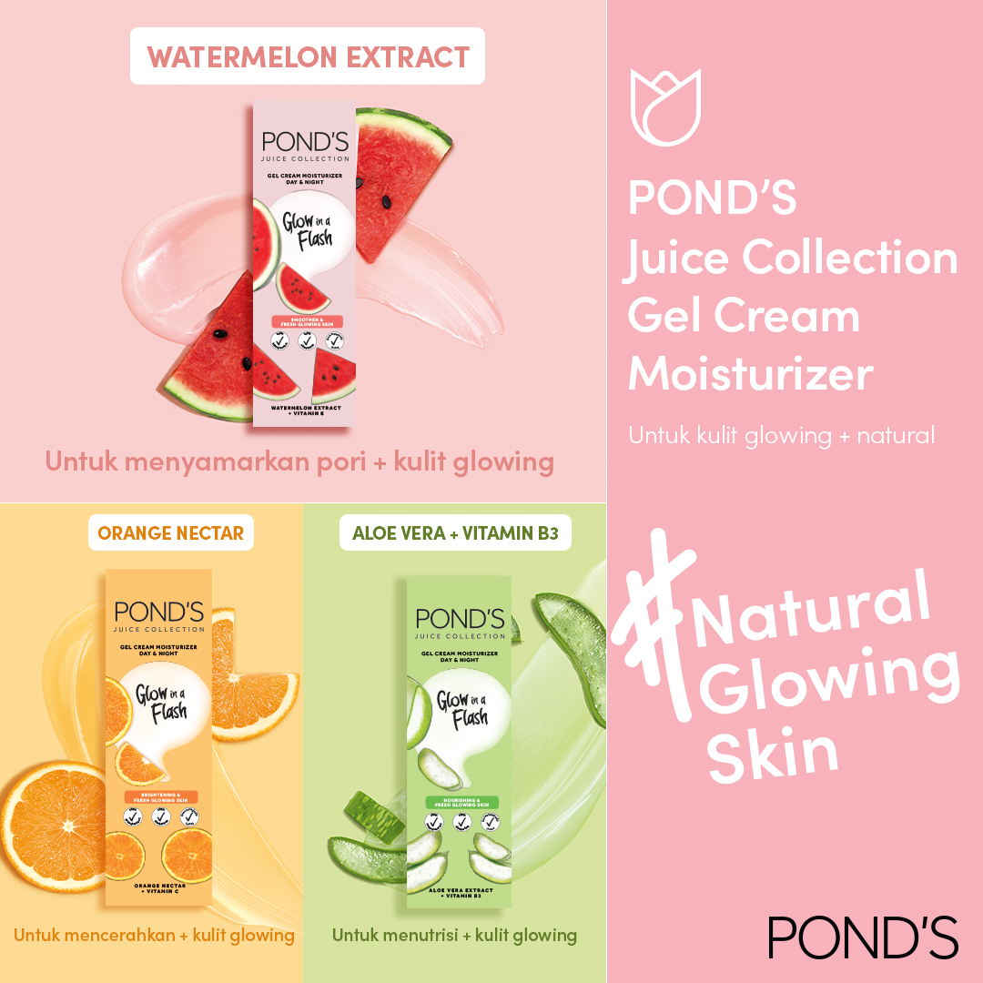 Jual Pond's Juice Collection Moisturizer Watermelon Extract + Vit E 20g ...