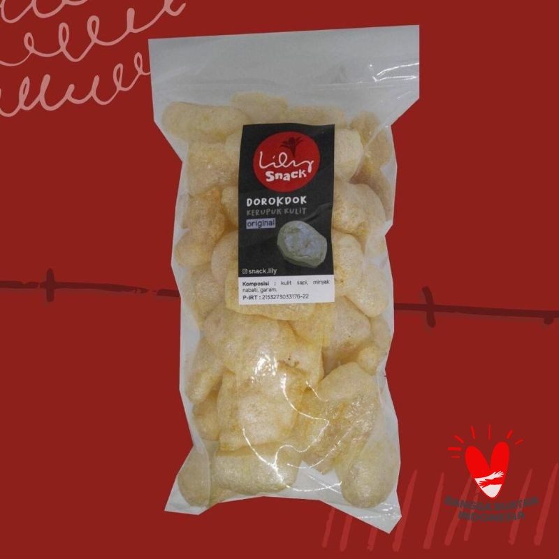 Promo Lily snack Kerupuk Kulit Snack Camilan [Original/ 75 g] Diskon 20 ...