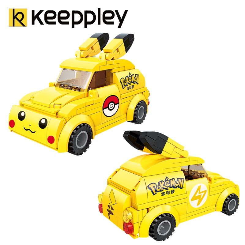 Jual Kkv Qman Keeppley Keepley Keppley Pokemon Pikachu Mini Car Brick ...