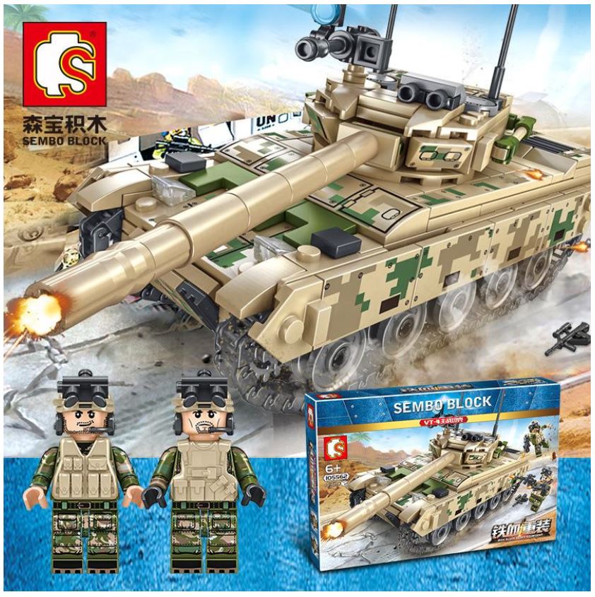 Jual Kkv Senbao Building Blocks Iron Blood-vt-4 Main Battle Tank 105562 ...