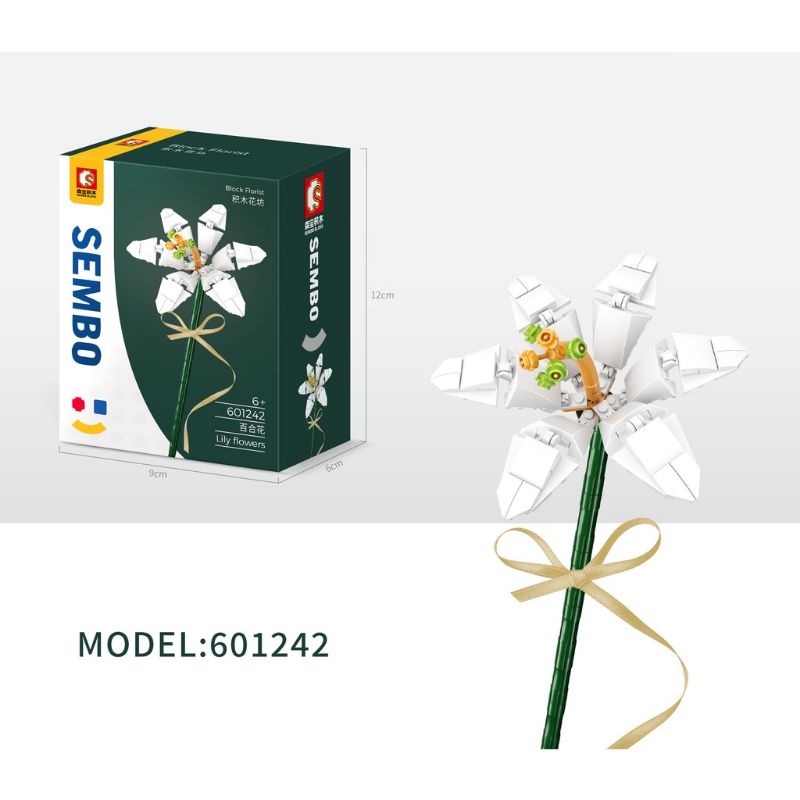 Promo KKV SEMBO FLOWER Bouquet Bunga Lily 601242 Brick Mirip Lego ...