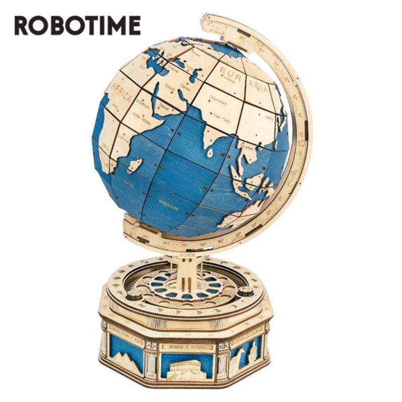 Promo KKV ROKR ROBOTIME rolife The Globe Puzzle 3D Kayu Mainan Anak ...