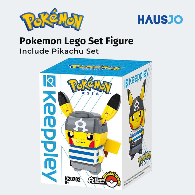Promo KKV Qman KEEPPLEY Keepley Keppley Pokemon Pikachu Team Aqua Brick ...