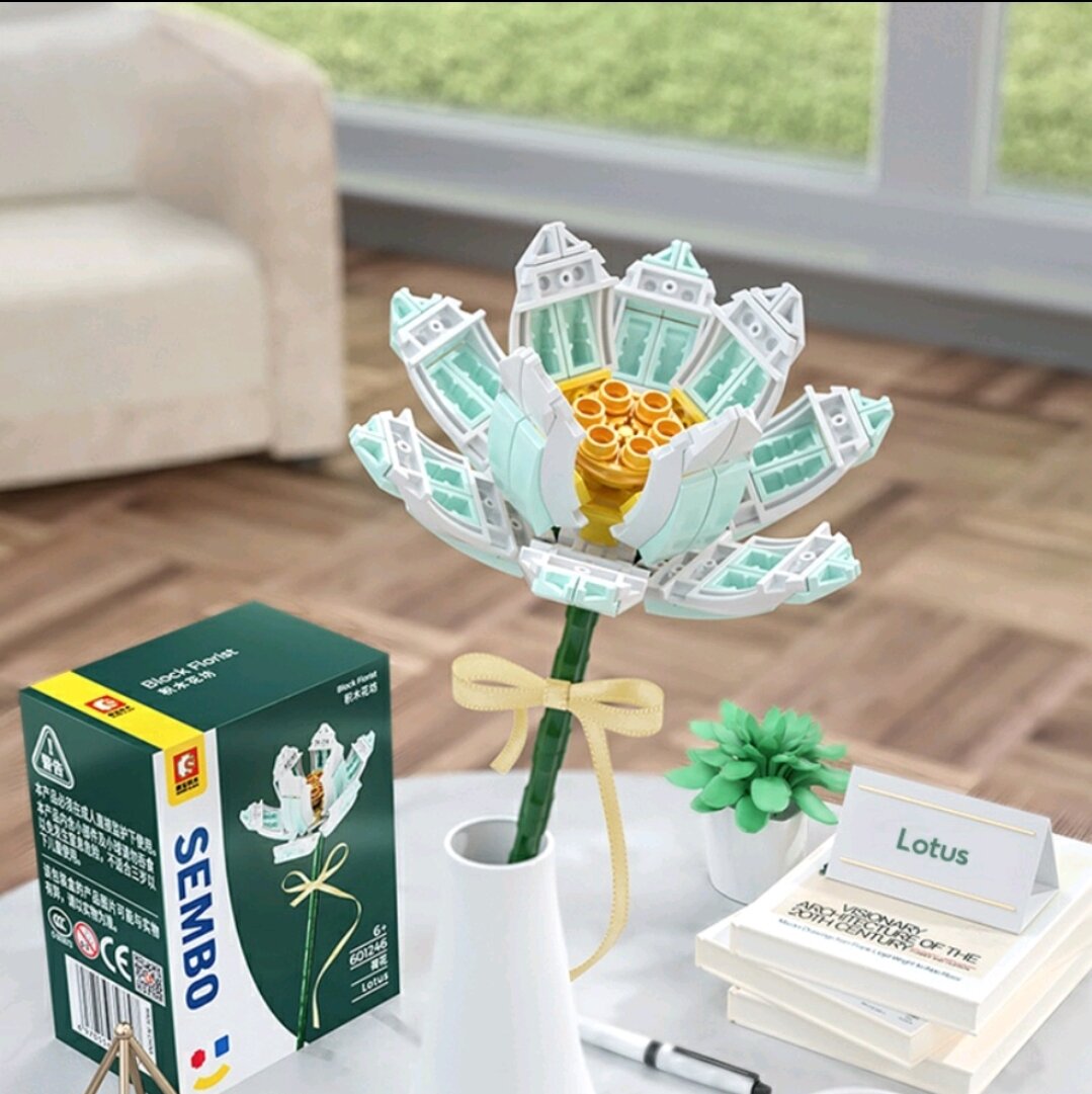 Jual Kkv Sembo Flower Bunga Lotus Bouquet Florist Buket Brick Mirip ...