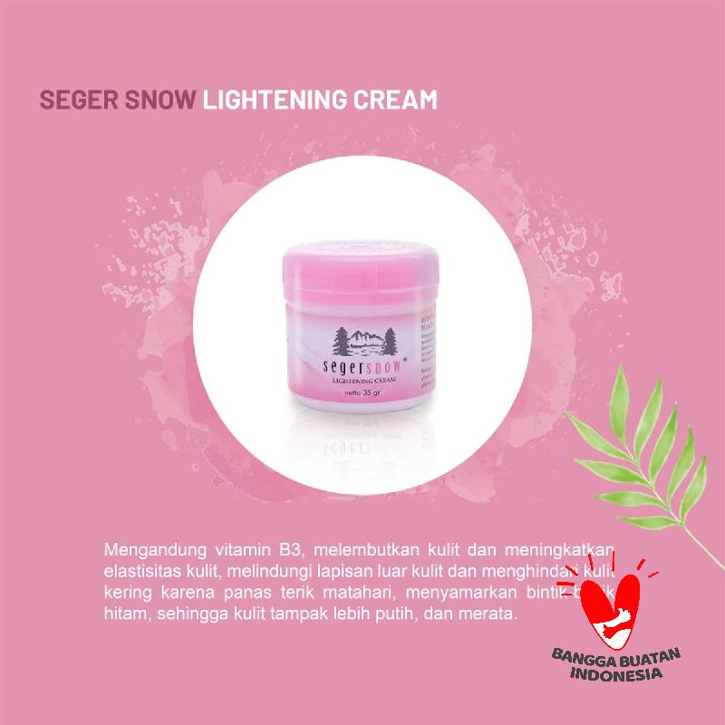 Promo Seger Snow Lightening Cream [35 g] Diskon 19% di Seller Seger ...