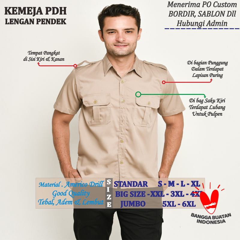 Jual HalaQoh - Seragam Kerja PNS/ASN - Kemeja Pria Lengan Pendek ...