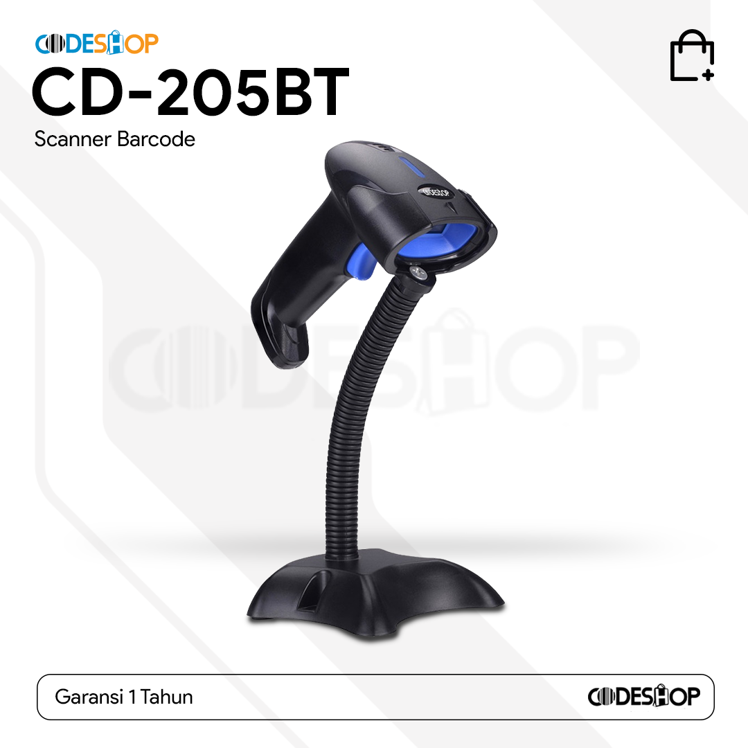 Jual Codeshop CD-205BT Barcode Scanner Wireless 2D Dongle 2.4 GHz di ...