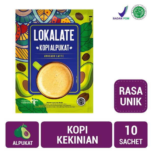 √ Lokalate Kopi Alpukat 10 Sachet - Kopi Sachet Kopi Kekinian Terbaru ...