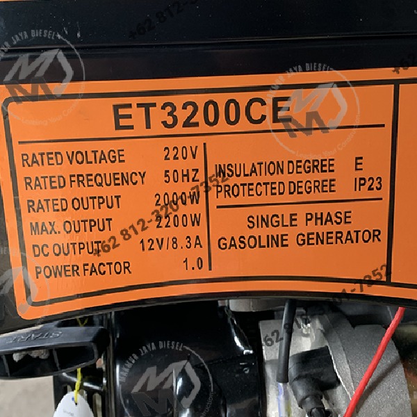Jual Genset Sumura Et 3200 Ce - 2000watt Di Seller Makmur Jaya Diesel ...
