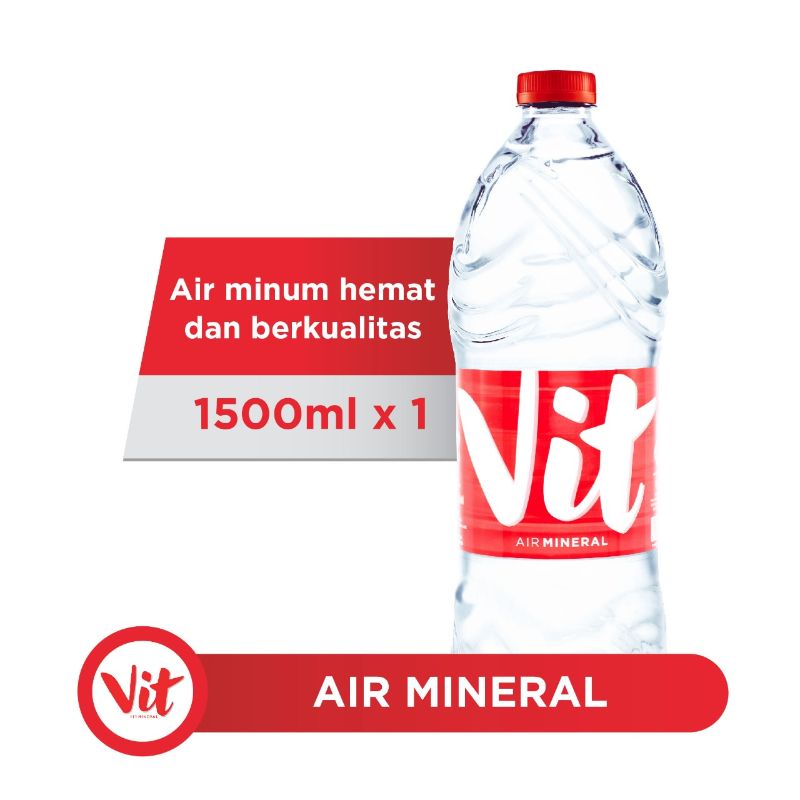 Jual VIT Air Mineral [1500 mL/ Kemasan Botol] di Seller MIROTA KAMPUS ...