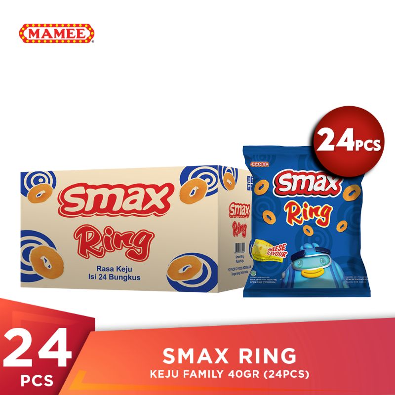 Jual MAMEE Smax Ring Keju Family [40 g/ 24 Pcs] di Seller Mamee ...