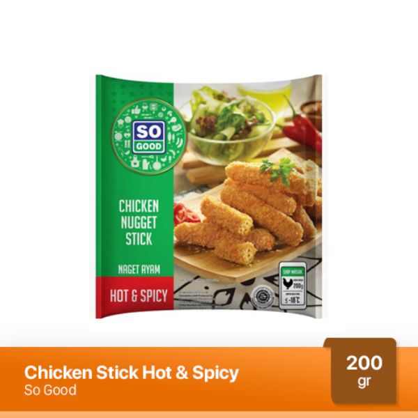 Jual SO GOOD Chicken Stick Hot N Spicy Nugget [200 g] di Seller ...