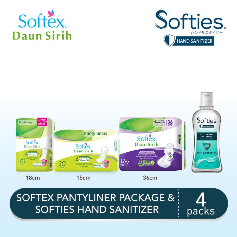 Jual Softex Pantyliner Package & Softies Hand Sanitizer di Seller Softex Indonesia - Setu, Kota ...