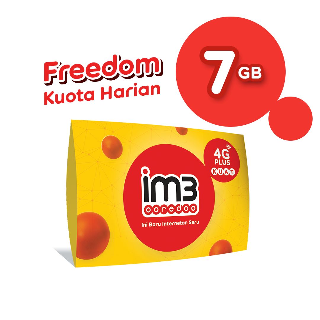 Jual KARTU PERDANA PRABAYAR FREEDOM HARIAN 7GB (7 HARI) di Seller IM3 ...