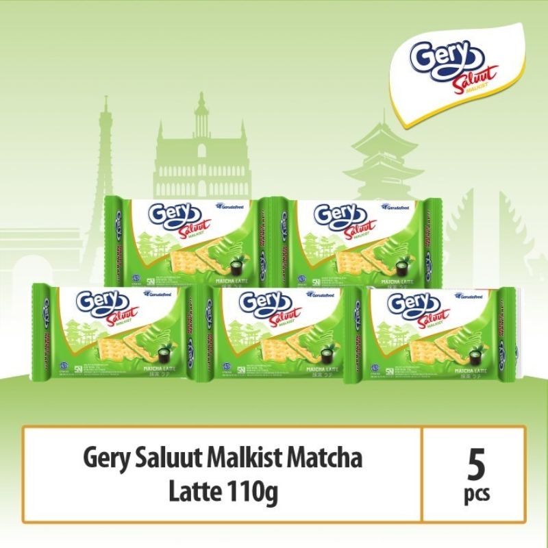 Jual Gery Saluut Malkist Matcha Latte [110 g / 5 Pcs] di Seller Garuda ...