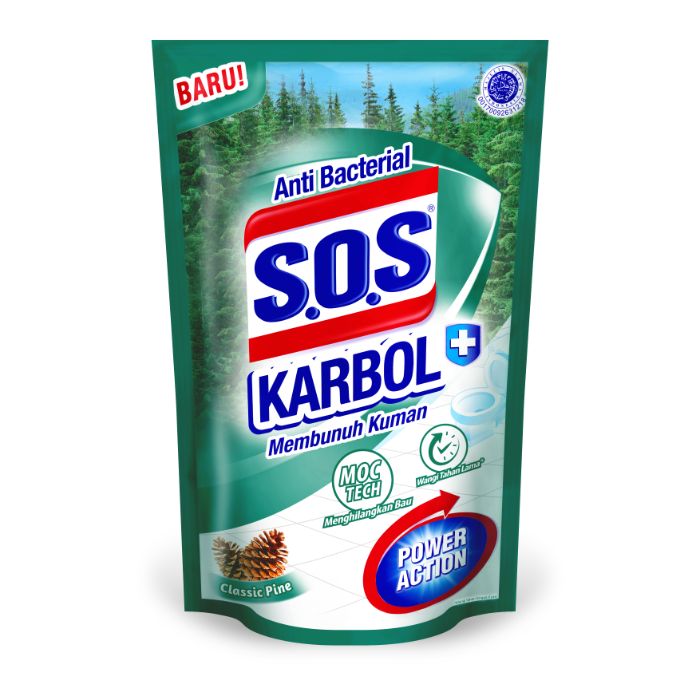 Promo Sos Karbol Wangi Antibacterial - Classic Pine 1450 Ml Diskon 36% ...